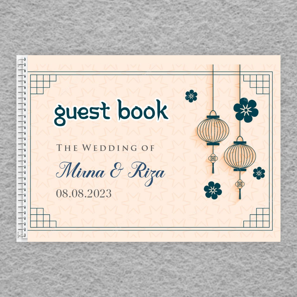 Jual Buku Tamu Pernikahan CUSTOM / wedding Guest Book / wedding book ...