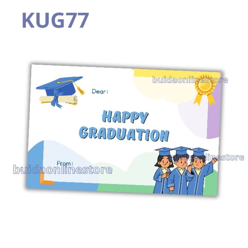 Jual Kartu Ucapan Happy Graduation Stiker Label Selamat Wisuda Hari ...