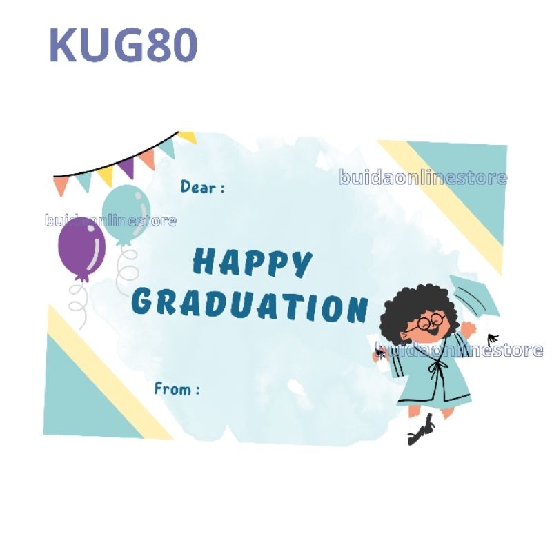 Jual Kartu Ucapan Happy Graduation Stiker Label Selamat Wisuda Hari ...