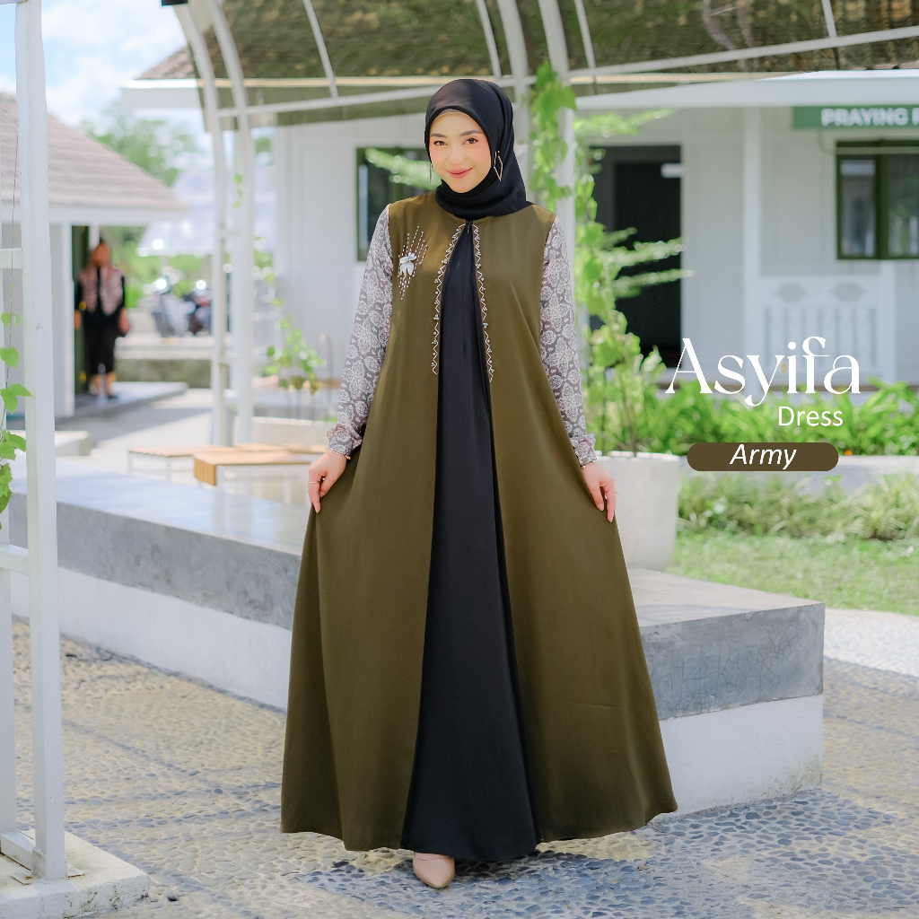 Jual Asyifa Gamis Payet Couple Premium (GAMIS SAJA) | Shopee Indonesia