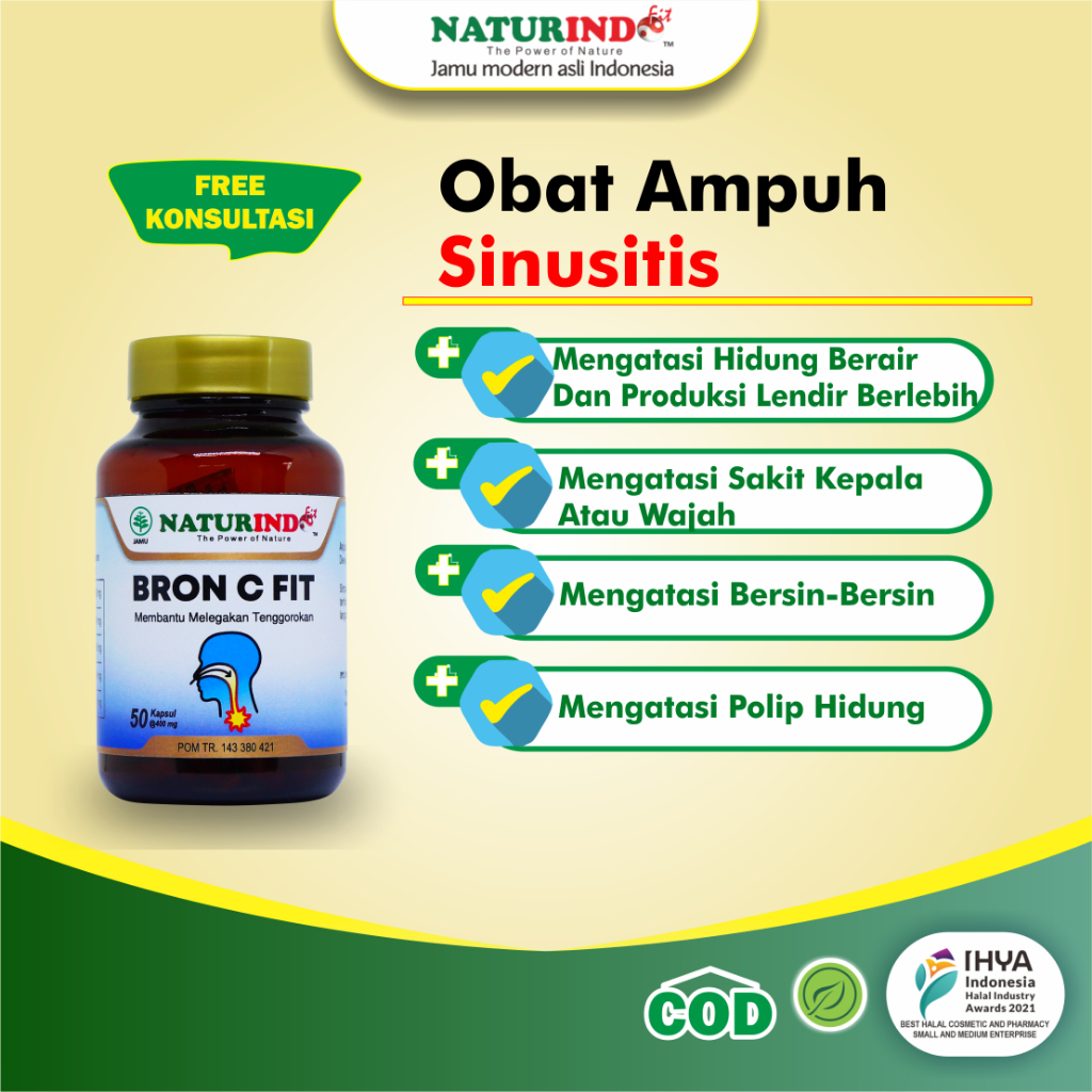Jual Obat Herbal Sinusitis Polip Hidung Rhinitis Akut Alergi Sinus ...