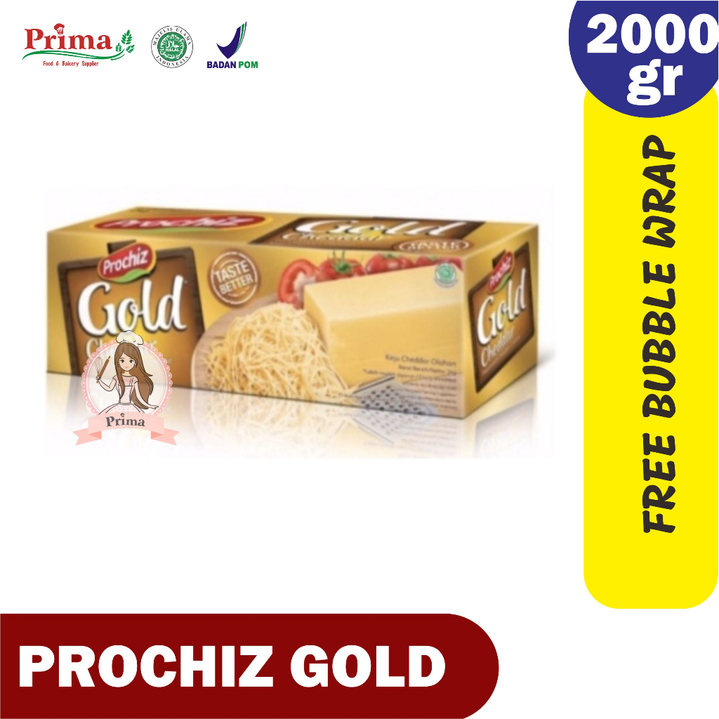 Jual Keju cheddar - prochiz gold 2kg | Shopee Indonesia