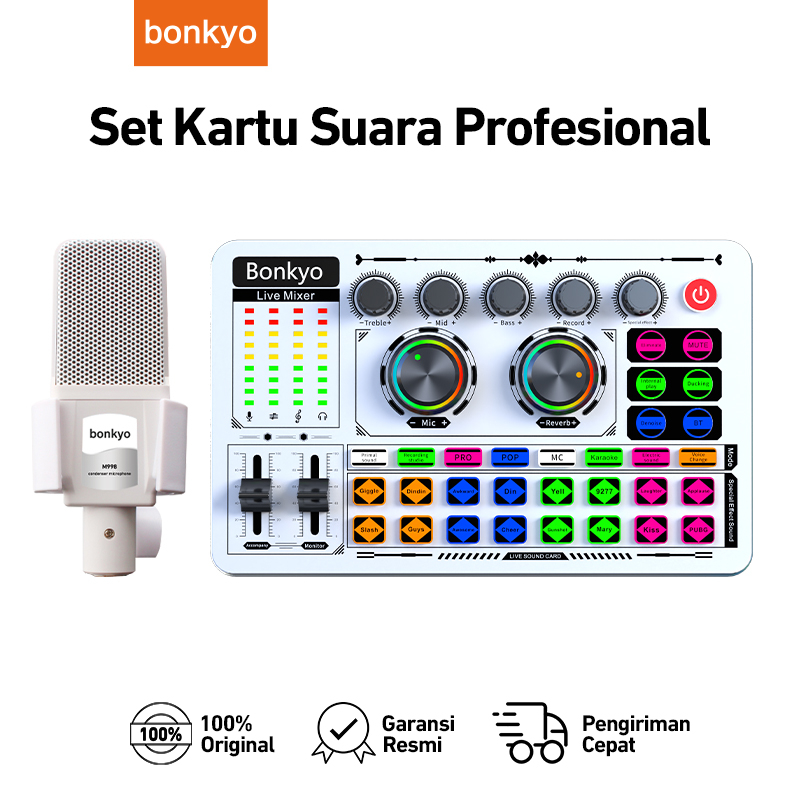 Jual Bonkyo F999 SoundCard Bluetooth compatible External Wireless DJ ...