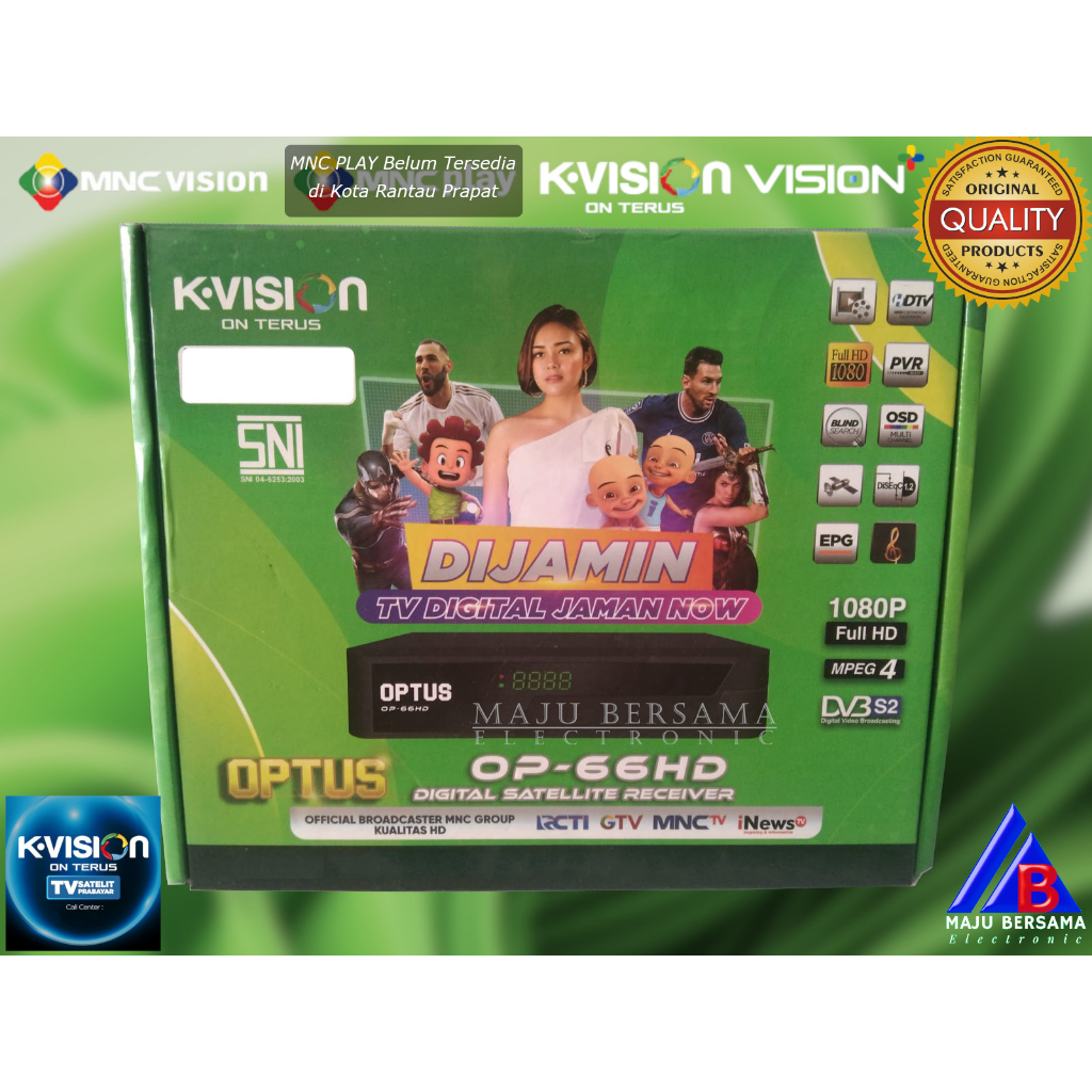 Jual Receiver Optus OP-66HD Satelit TV Digital | Shopee Indonesia