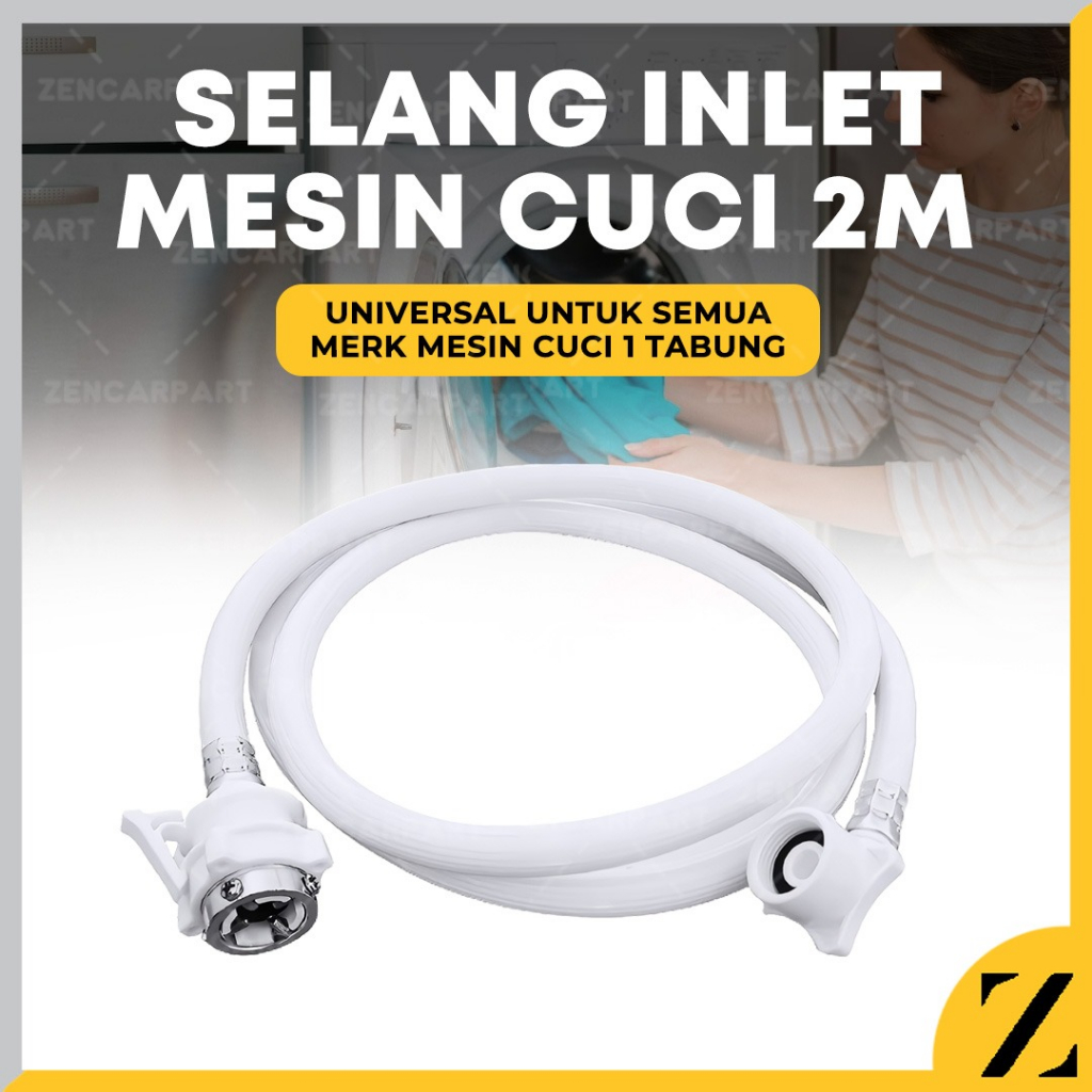 Jual Selang Inlet Air Mesin Cuci Otomatis Masukan Air Masuk Satu Tabung Water Inlet 2m Meter ...