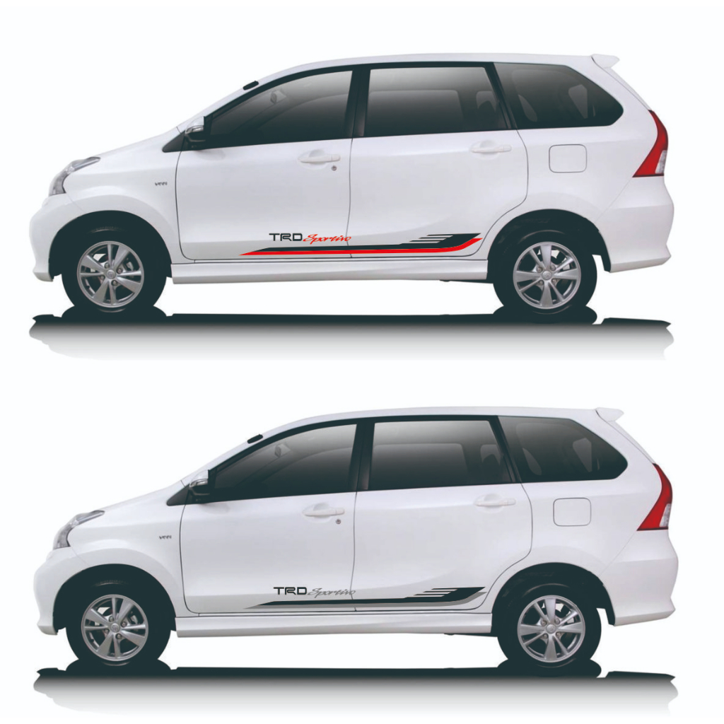 Jual Stiker Mobil Avanza Trd Putih Silver Keren 2012 Sticker Body ...