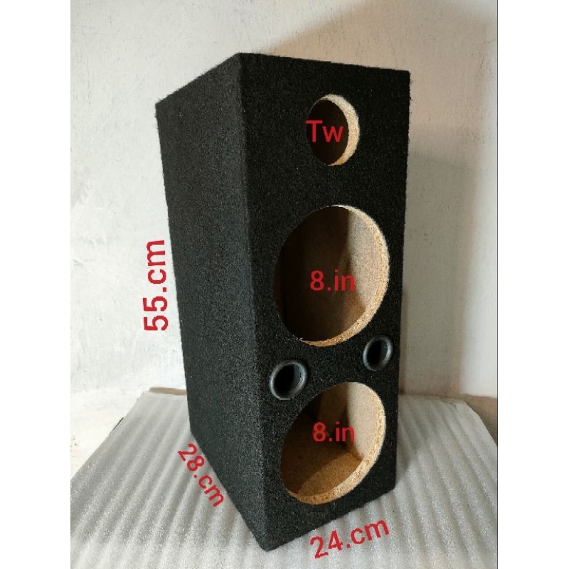 Jual BOX SPEAKER 8 INCH DOUBLE DAN TWITER ( model SR ) | Shopee Indonesia