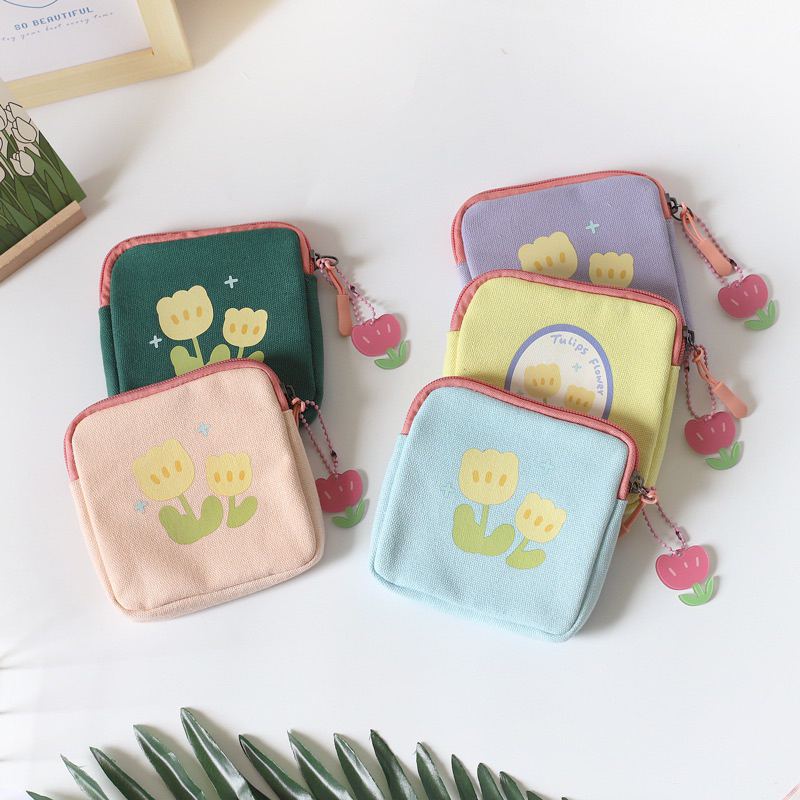 Jual pouch wanita serbaguna multifungsi ukuran kecil mini pouch airpods ...