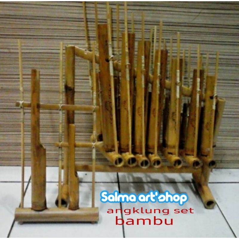 Jual Angklung Set bambu 1 oktap,alat musik tradisional jawa barat untuk ...