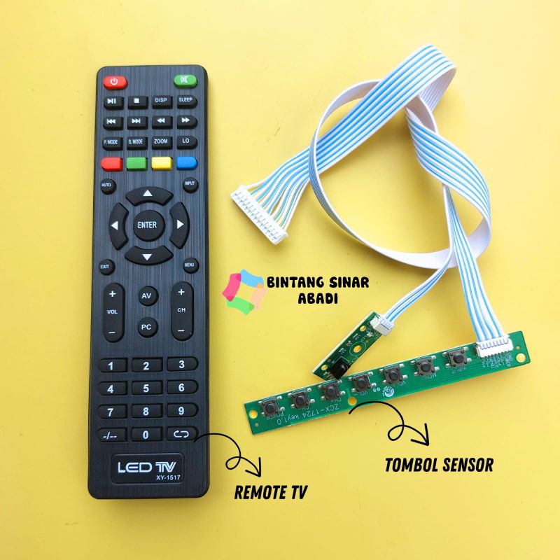 Jual REMOTE TV UNIVERSAL DAN KABEL TOMBOL SENSOR | Shopee Indonesia