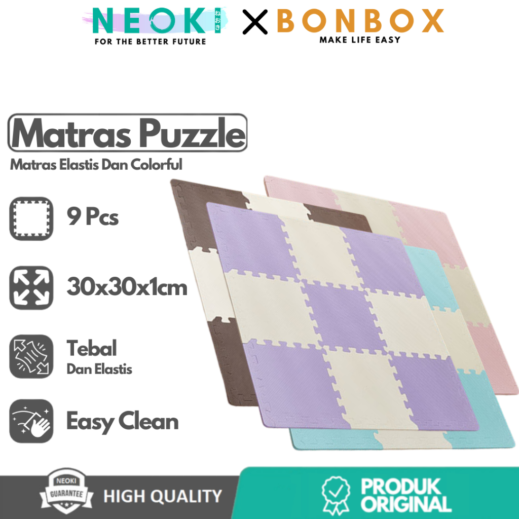 Jual NEOKI x BONBOX BMT30201 30x30cm Matras Puzzle Evafoam Alas Lantai ...