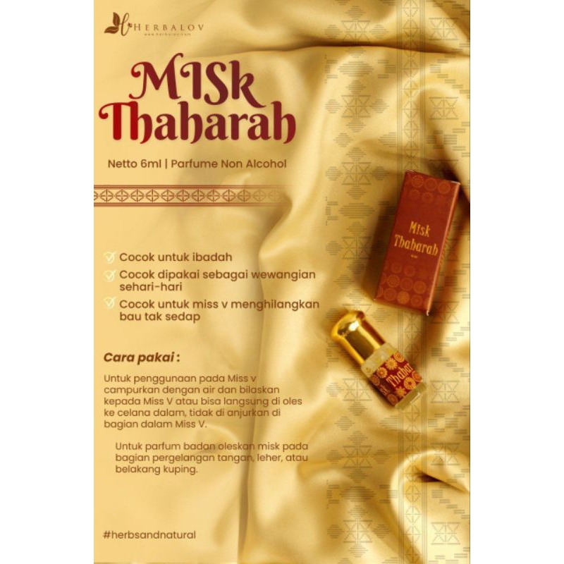 Jual [HERBALOV] Misk Thaharah (wewangin untuk miss v&badan) | Shopee ...