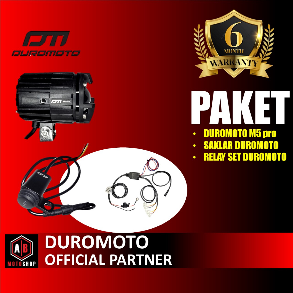 Jual PAKET DUROMOTO M5 PRO + RELAY + SAKLAR | Shopee Indonesia