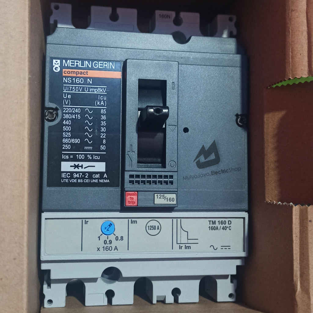 Jual Mccb Breaker Merlin Gerin NS160N 3P 125A Dan 160A Original Murah ...