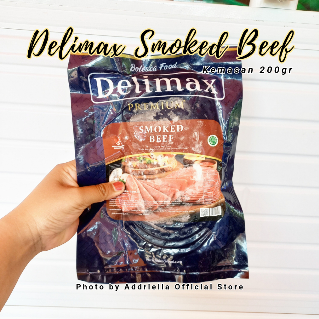 Jual ADDRIELLA Delimax Smoked Beef 200gr | Delimax/Frozenfood ...