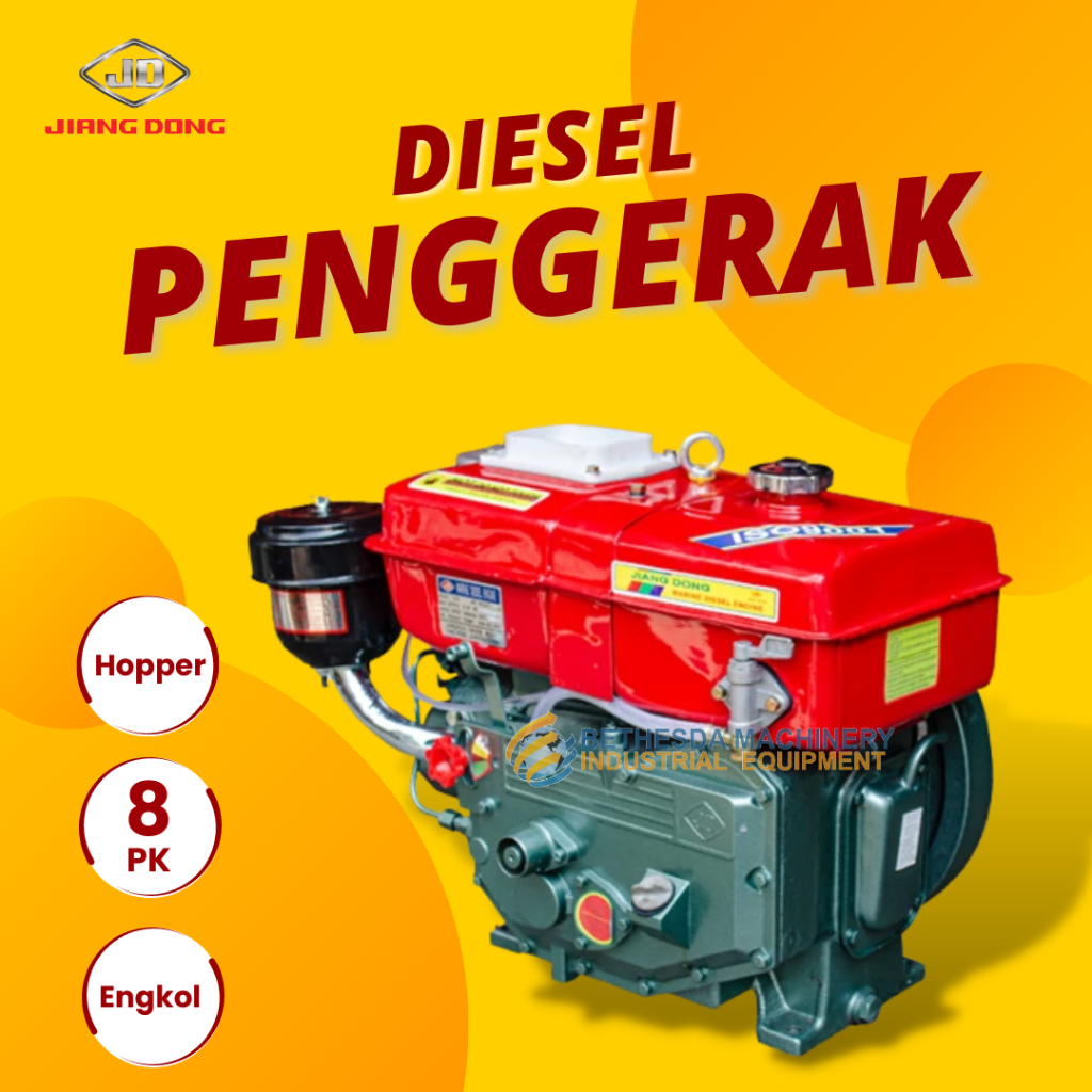 Jual Mesin Penggerak Solar R180 Diesel 8 HP 8 PK Jiangdong Engkol | Shopee Indonesia