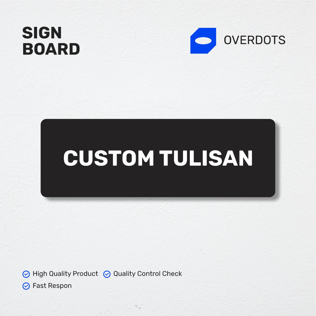 Jual Custom Sign Board Nama Ruangan Akrilik Print Papan Nama Ruang ...