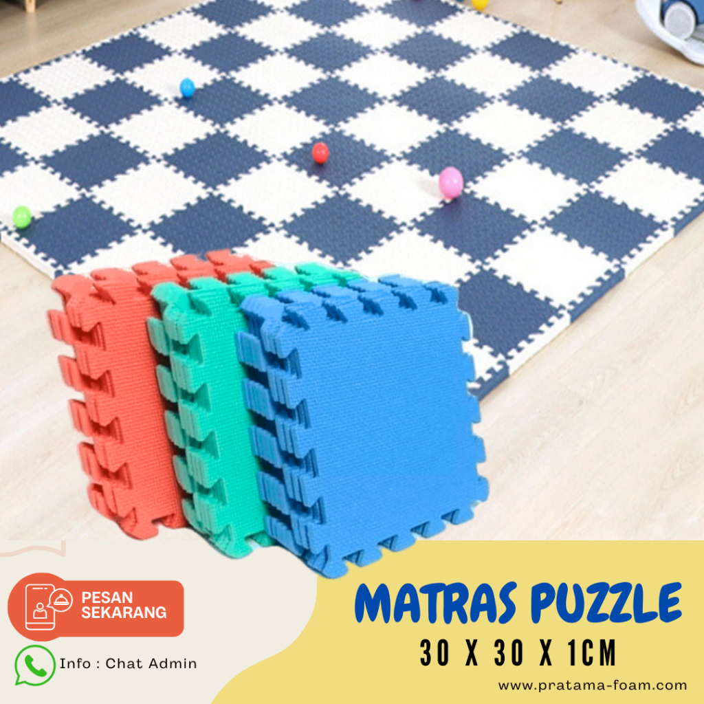 Jual Eva Matras Puzzle Polos Karpet Alas Lantai Bermain Anak Playmat ...