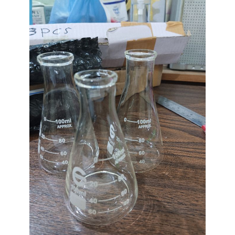Jual erlenmeyer 100 ml gratech | Shopee Indonesia