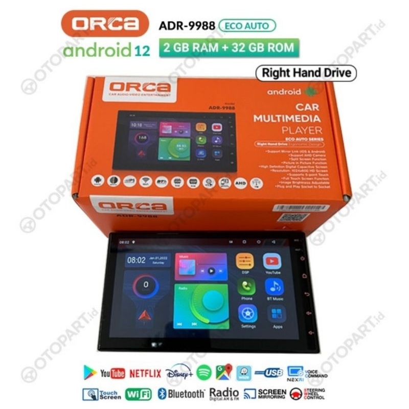Jual Head Unit Android 7 inch ORCA TERBARU RAM 2/32 GB ANDROID ORCA ADR ...