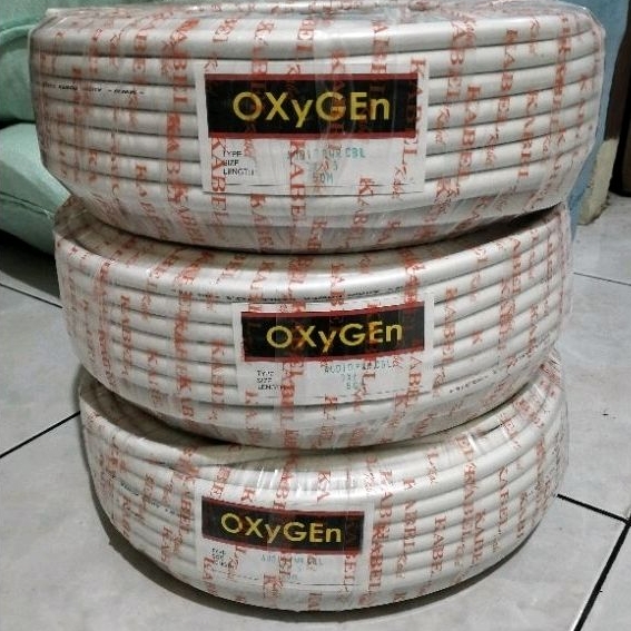 Jual kabel listrik oxygen 3x2.5 panjang 50 meter isi 3 kawat | Shopee ...