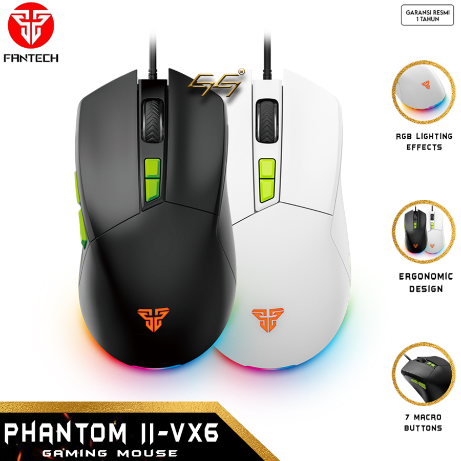 Jual Fantech Phantom II VX6 VX-6 Mouse Gaming RGB | Shopee Indonesia