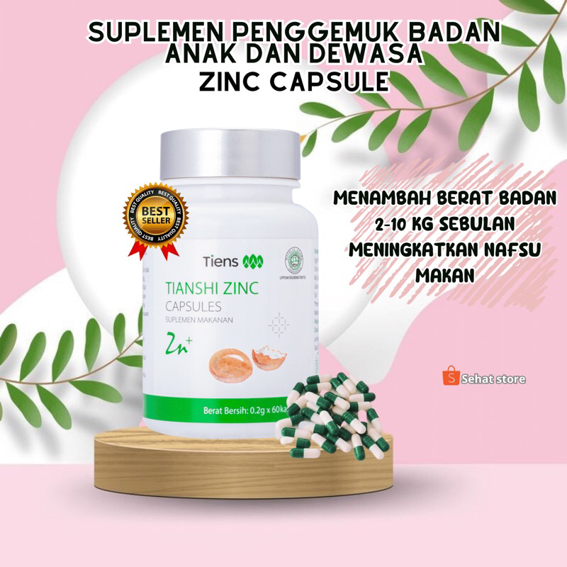 Jual ZINC OBAT PENGGEMUK BADAN DEWASA VITAMIN KAPSUL PENGGEMUK BADAN ...