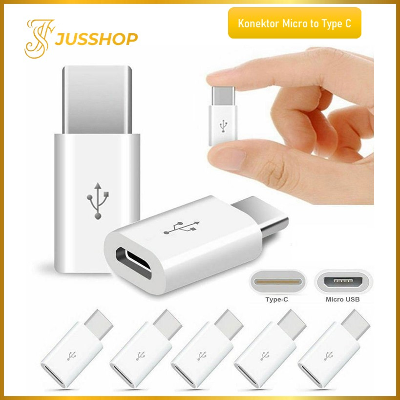 Jual Konektor Micro USB to Type C Converter Sambungan Micro to Type C ...