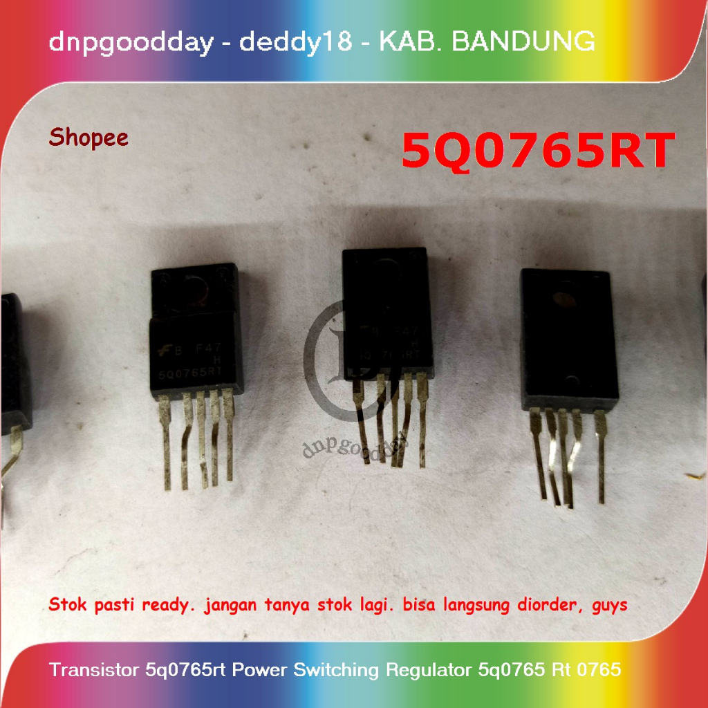 Jual Transistor 5q0765rt Power Switching Regulator 5q0765 Rt 0765 ...