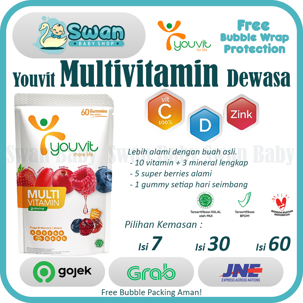 Jual YOUVIT Multivitamin Dewasa 7 Day / 30 Day / 60 Day / Vitamin Dewasa | Shopee Indonesia