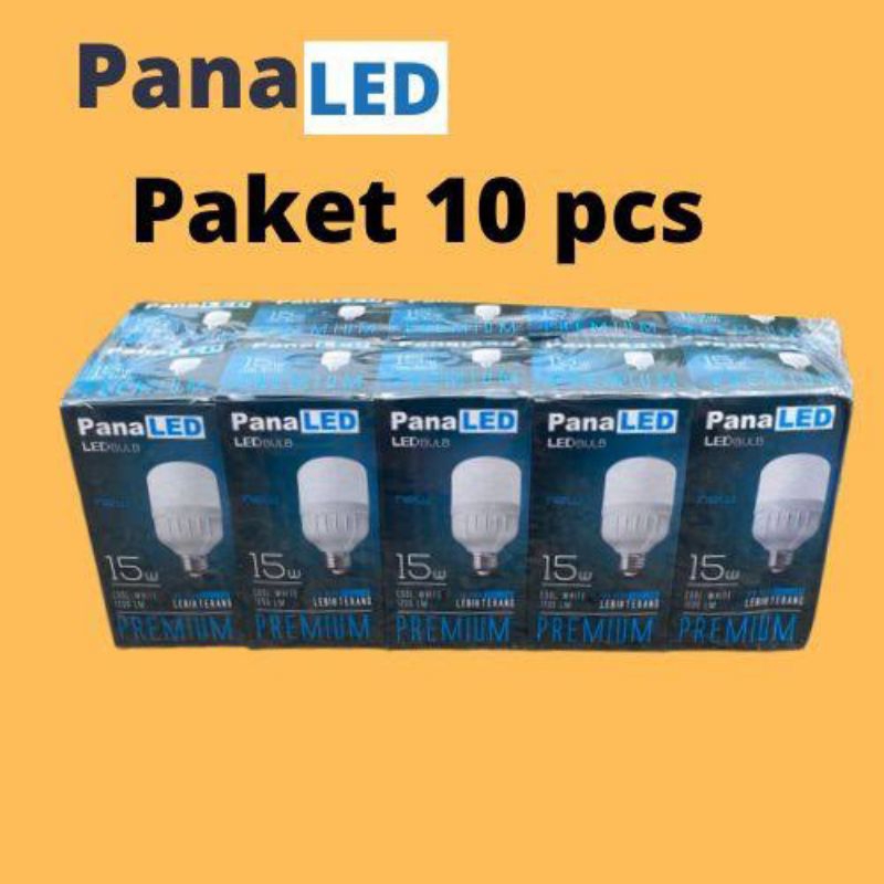 Jual Lampu LED Putih PanaLED PREMIUM 10PCS 5W 10W 15W 20W 30W Bohlam ...