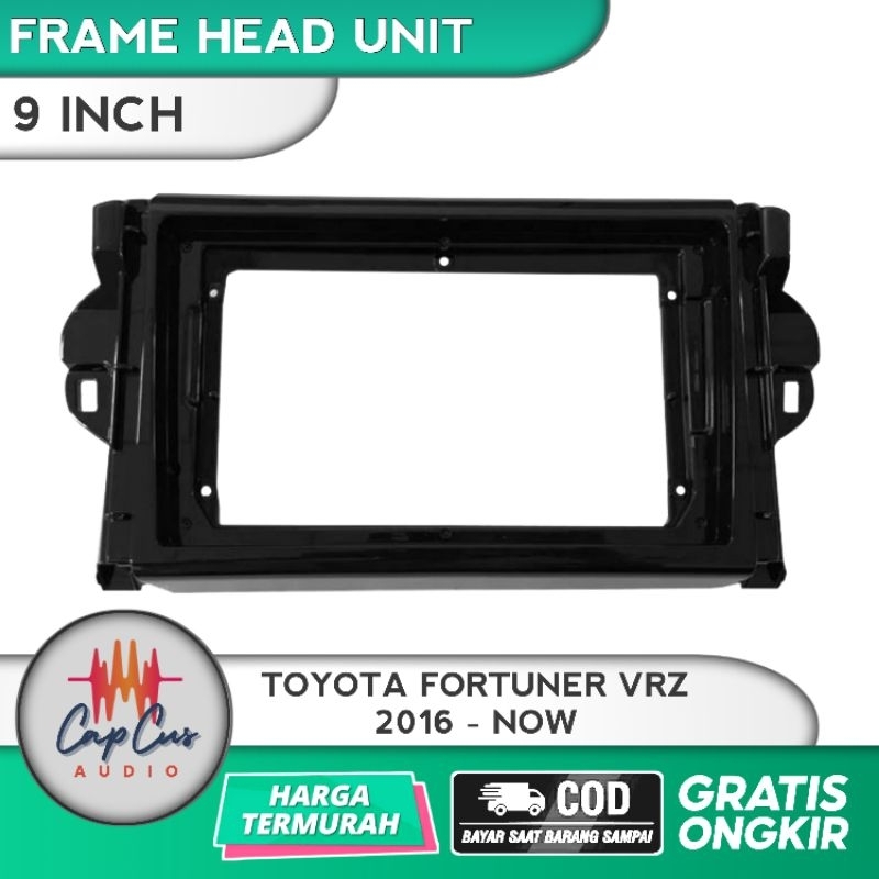 Jual FRAME HEAD UNIT 9 INCH TOYOTA FORTUNER VRZ 2016-NOW / PANEL ...