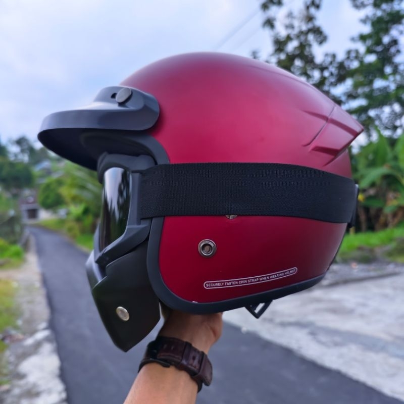 Jual HELM BOGO KAIROS GOGLE MASK+TOPI PAKET GANTENG | Shopee Indonesia