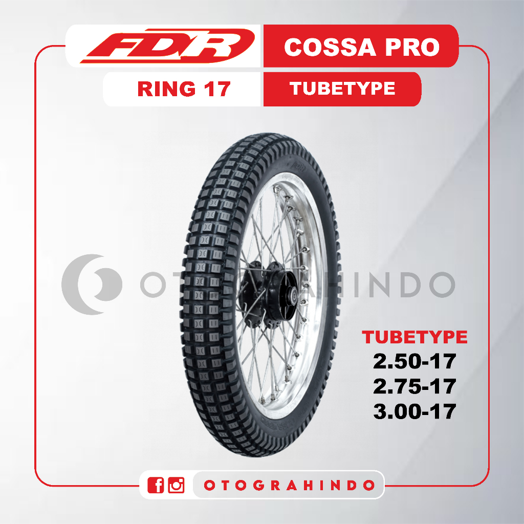 Jual BAN FDR COSSA PRO 250 275 300 RING 17 TUBETYPE BAN MOTOR SEMI TRAIL | Shopee Indonesia