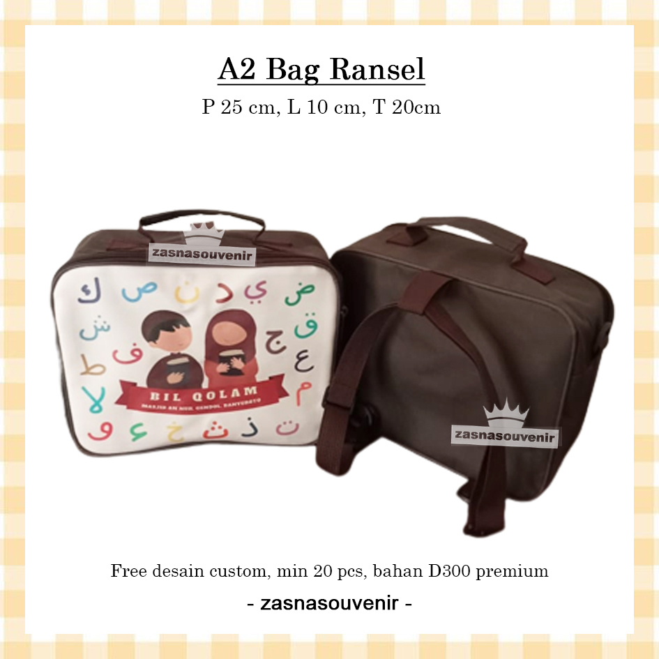 Jual TAS RANSEL SEKOLAH, Souvenir hadiah Tas Sekolah Madrasah TK/SD ...
