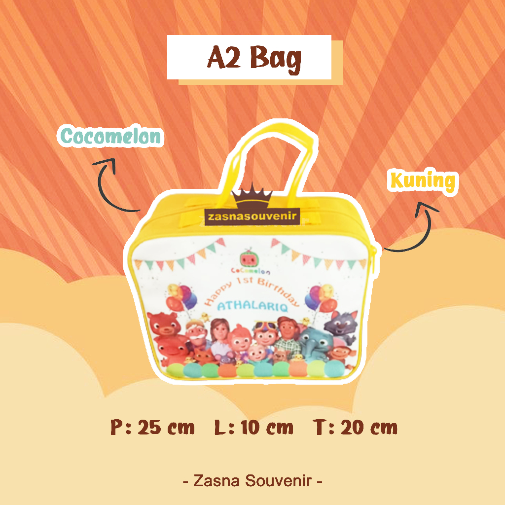 Jual [A2 BAG CUSTOM COCOMELON] TAS ULANG TAHUN MURAH I SOUVENIR ULANG ...