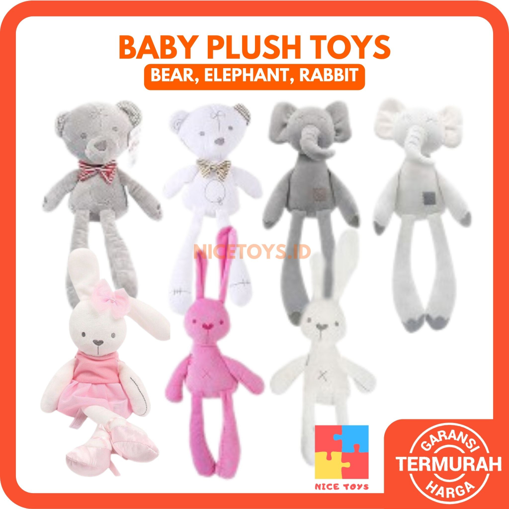 Jual Boneka Plush Doll Mainan Boneka Bayi Boneka Newborn Boneka Gajah ...