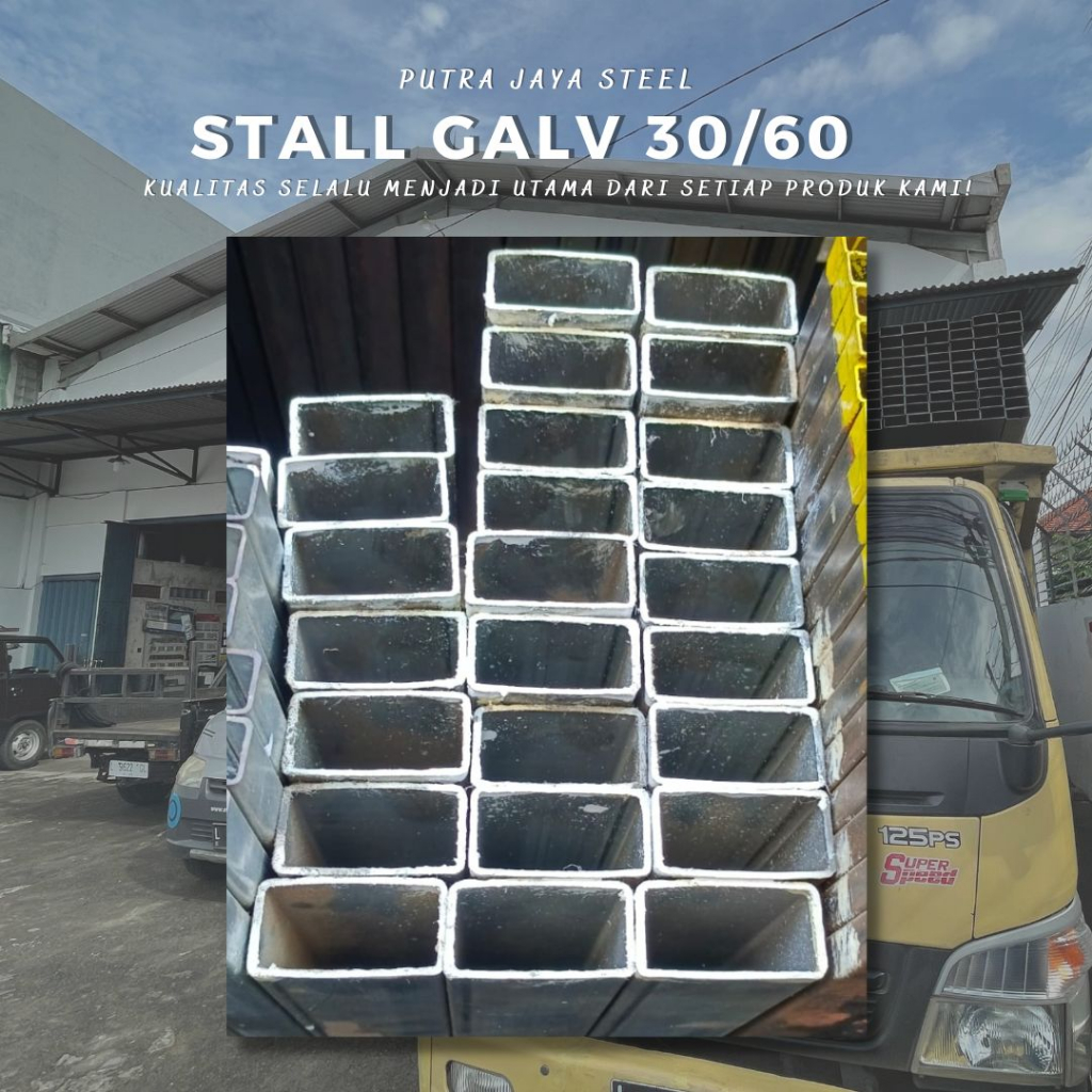 Jual PIPA KOTAK STALL GALVANIS 30/60 BERBAGAI MACAM KETEBALAN | Shopee ...