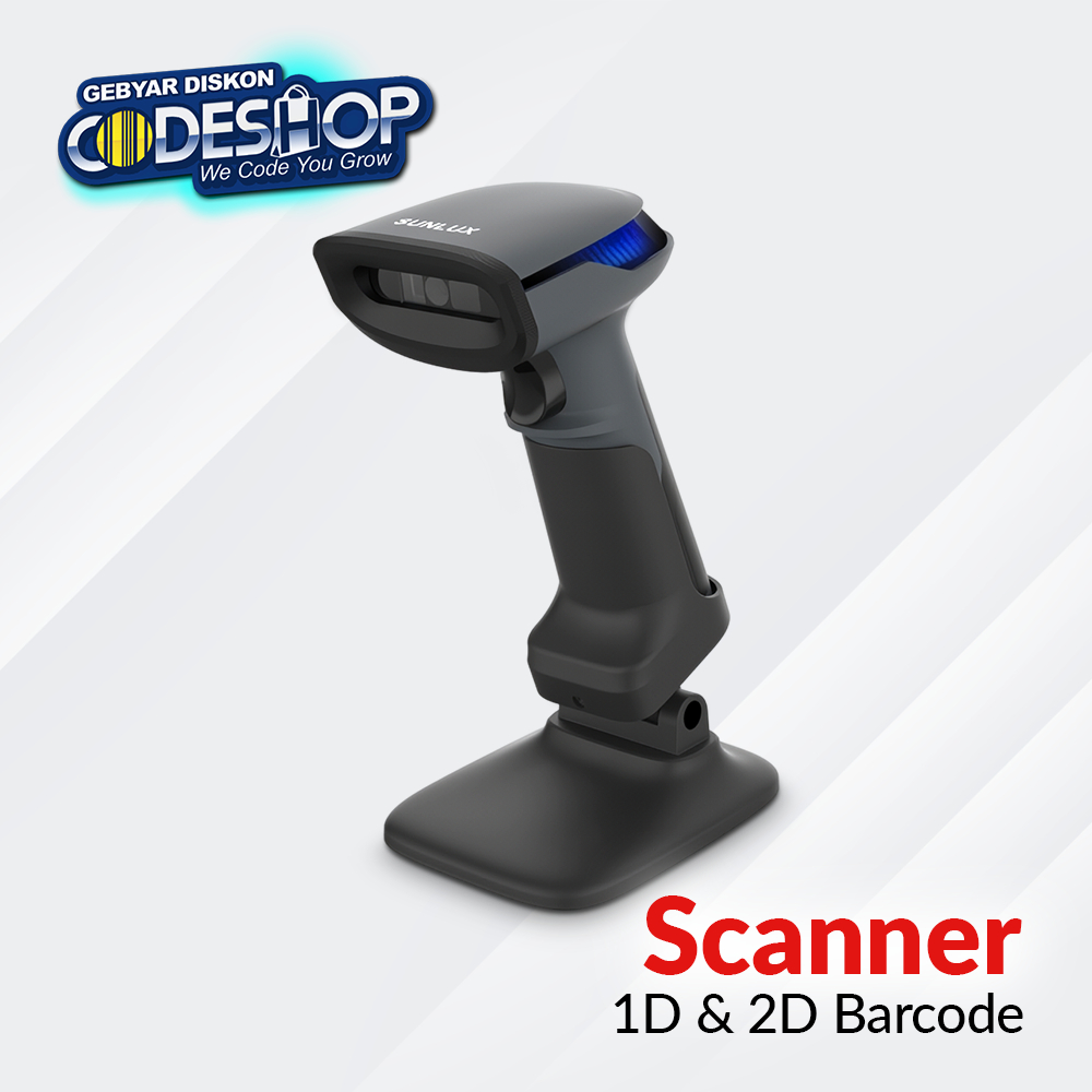 Jual Sunlux XL-3620S Scanner Barcode 1D 2D Imager Auto Sense Scan Plug ...