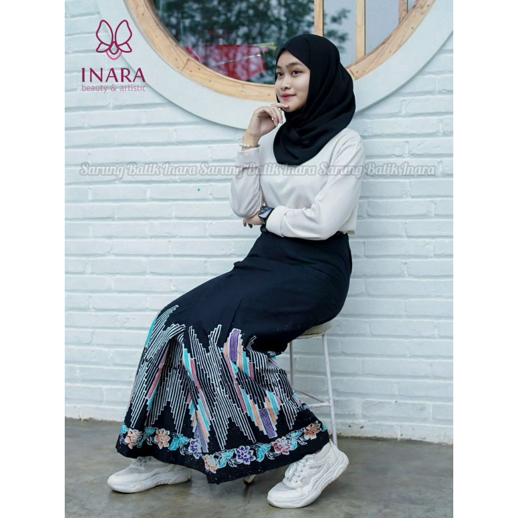 Jual sarung batik inara motif bestseller khas pekalongan | Shopee Indonesia