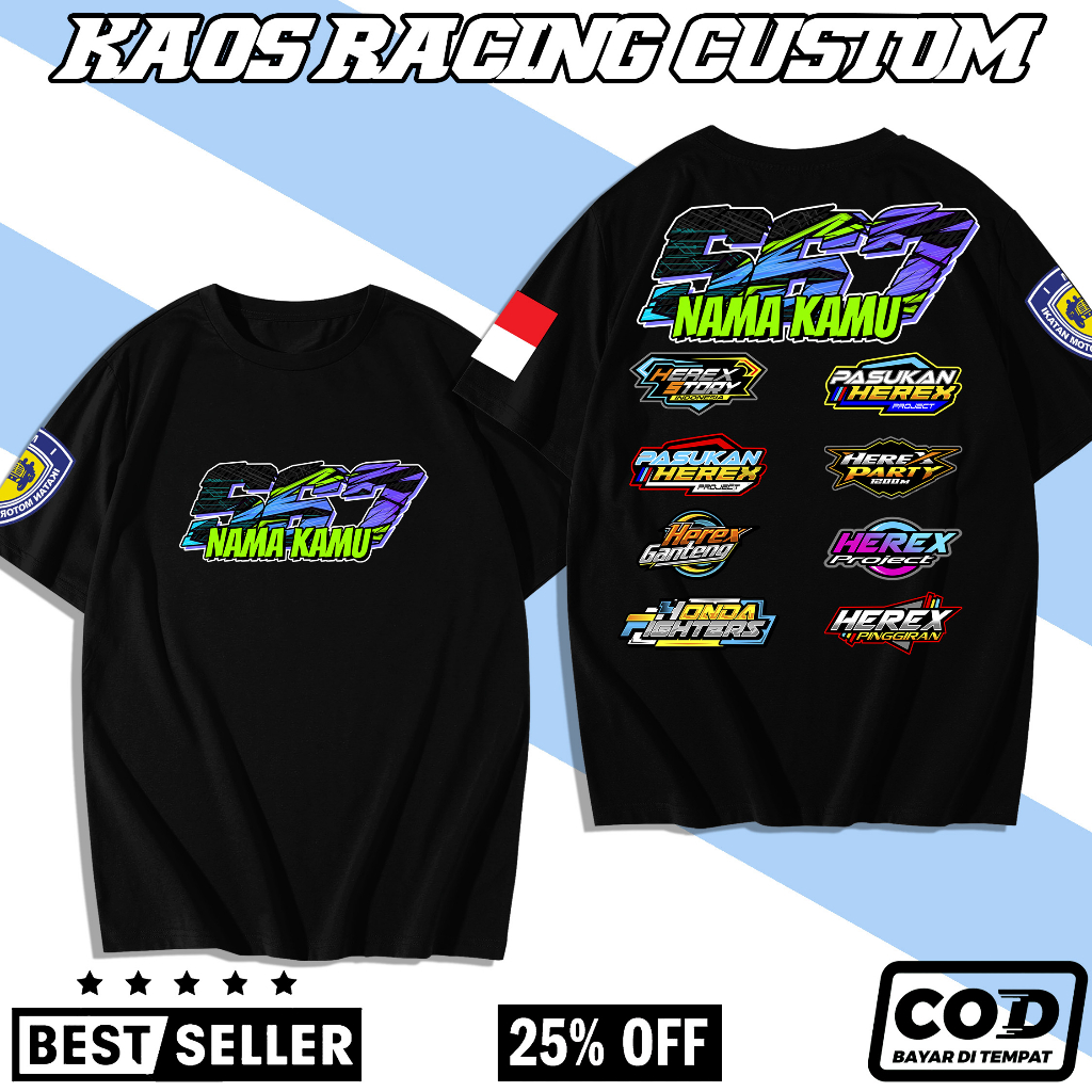 Jual Kaos Racing Bisa Custom nama Dan nomor - Kaos Racing Custom - Kaos ...