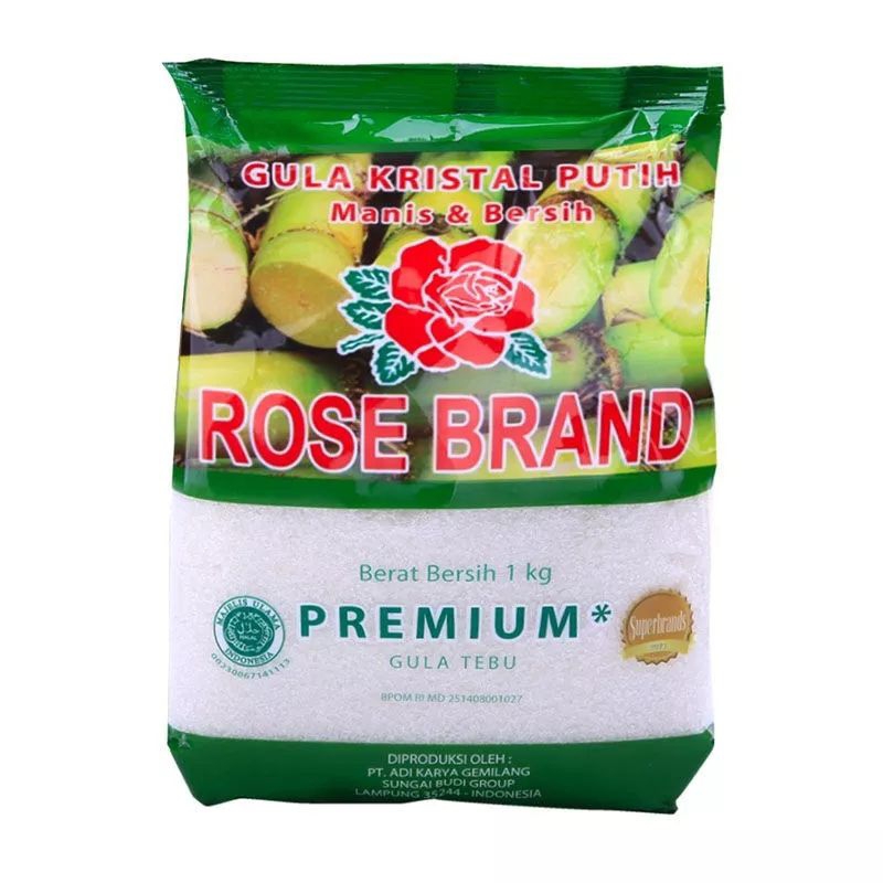 Jual ROSE BRAND/PSM GULA PASIR PREMIUM KEMASAN 1KG | Shopee Indonesia