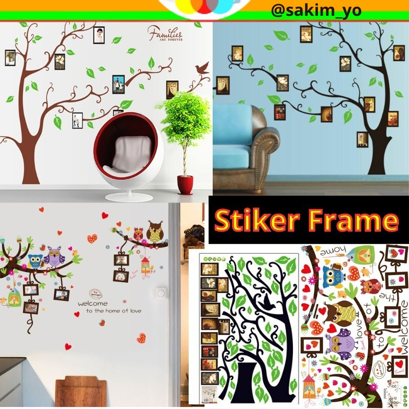 Jual WALLSTICKER WALL STICKER STIKER SETIKER DINDING POHON DAUN OWL ...