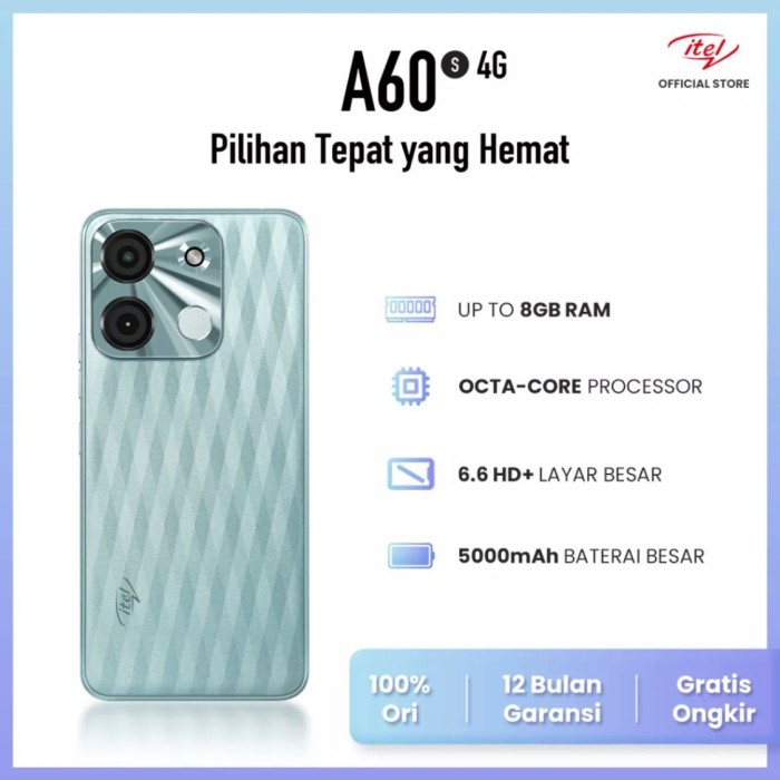 Jual itel A60S 5000mAh Octa-Core GARANSI RESMI | Shopee Indonesia