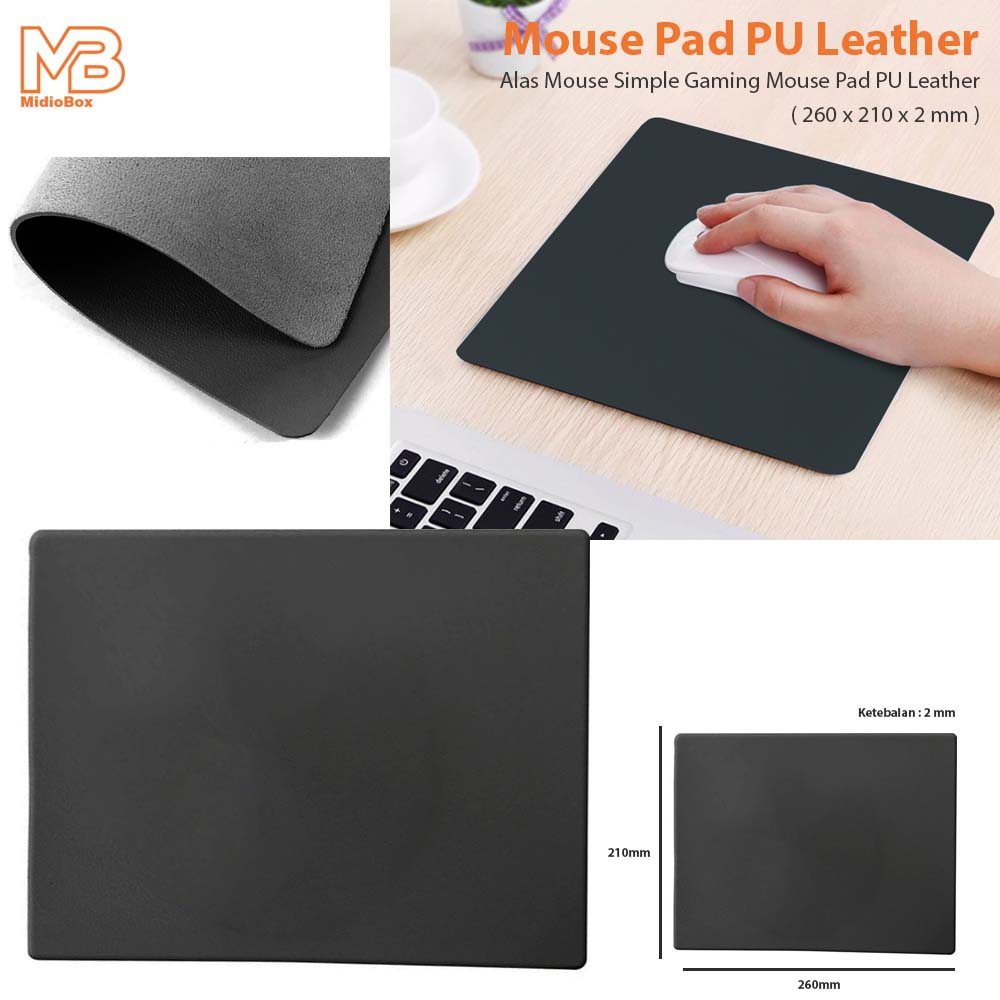 Jual Alas Mouse Simple Gaming Mouse Pad PU Leather | Shopee Indonesia