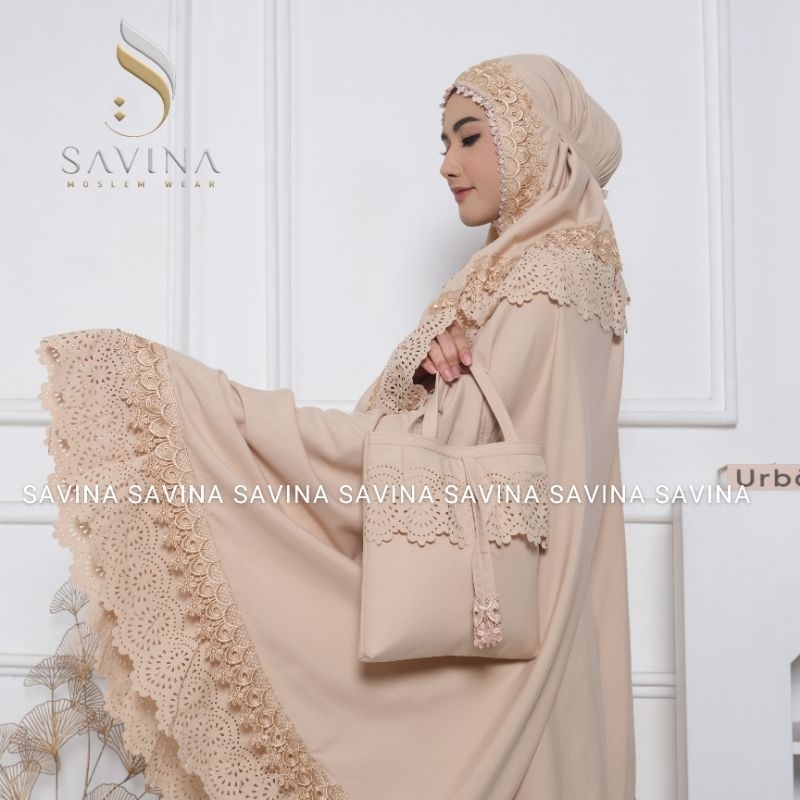 Jual (COD) Mukena Lasercut Rempel Kalung Arsila Katun premium Renda ...