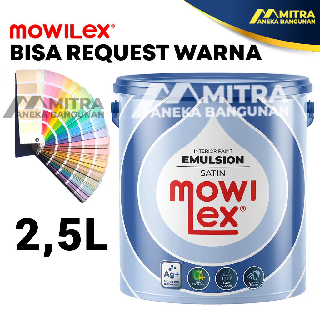 Jual Cat Tembok Interior Emulsion Satin Anti Bakteri 2 5 Liter Bisa
