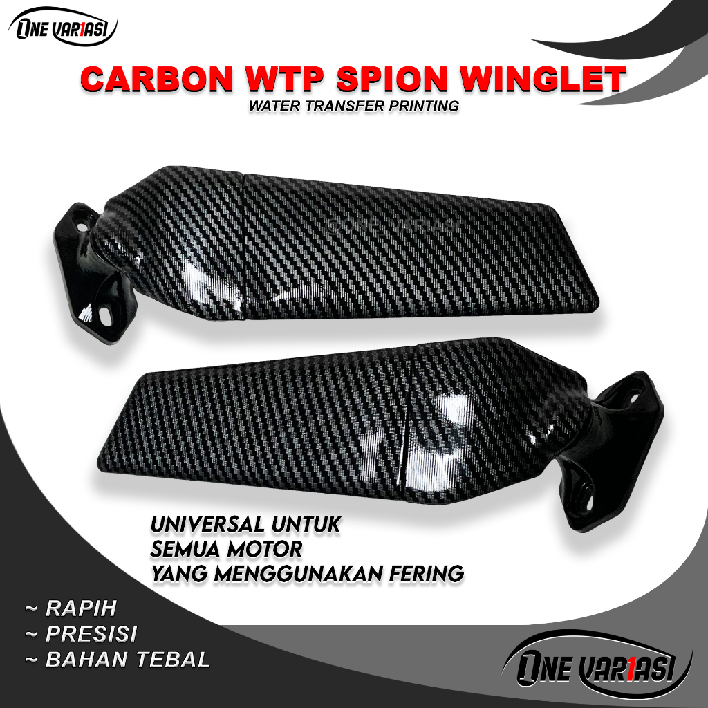 Jual SPION WINGLET CARBON STEALTH MODEL RIZOMA KARBON F22 R ZX25R NINJA ...