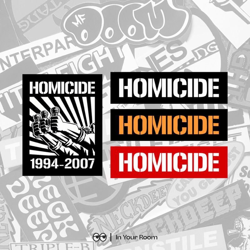 Jual STICKER BAND HOMICIDE | BAHAN GRAFTAC | Shopee Indonesia