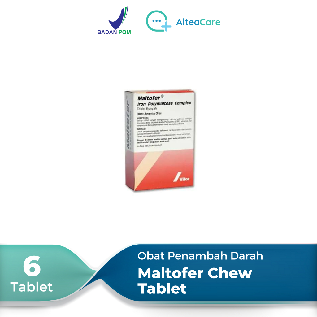 Jual Maltofer Chew Tablet (Obat Penambah Darah) | Shopee Indonesia